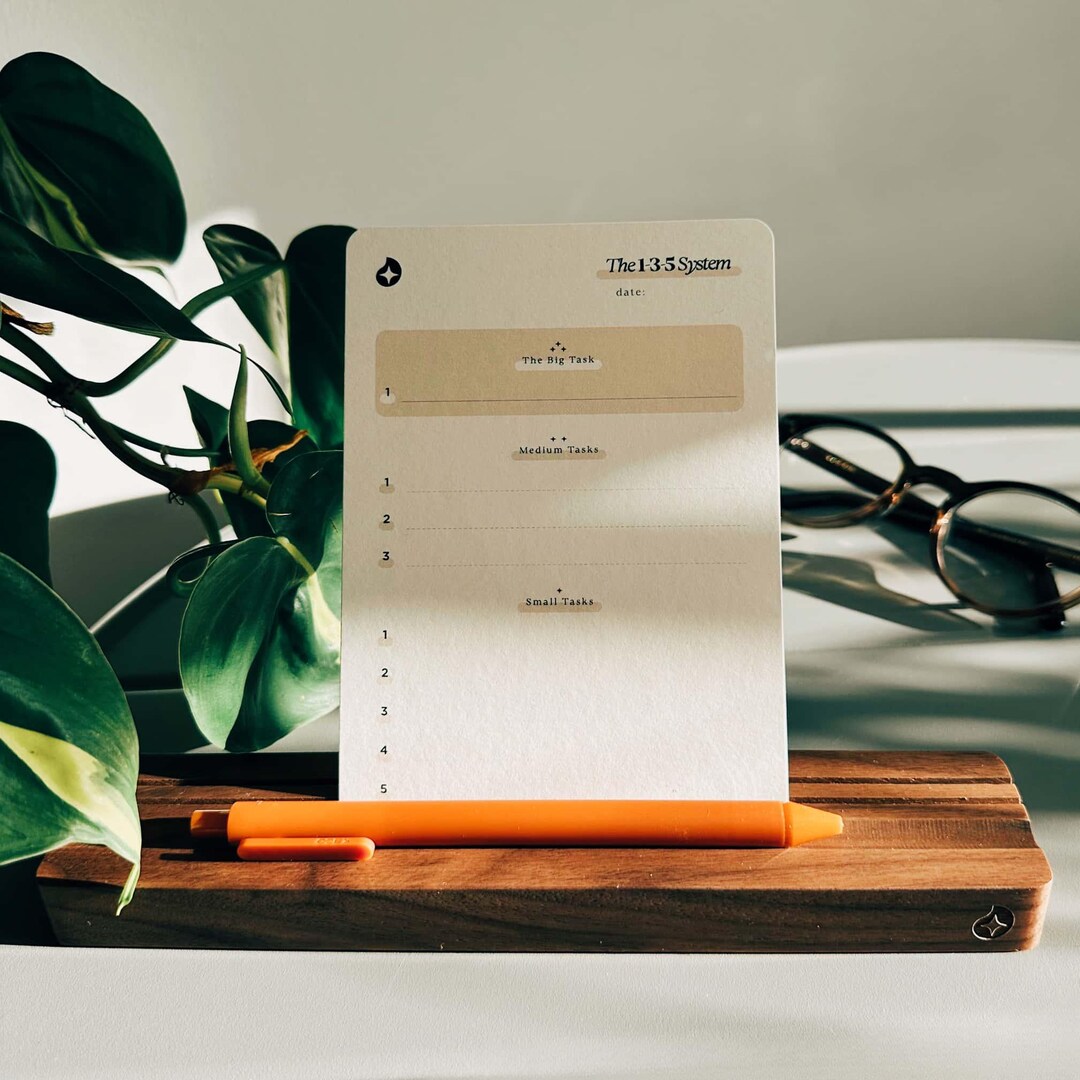 1-3-5 to Do List Cards Task Priority System | Big, Medium, and Small ...