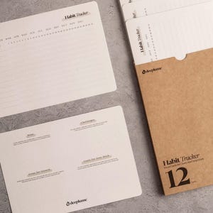 Habit Tracker Cards | Daily & Monthly Habit Tracking Calendar With ...