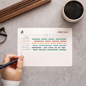 Habit Tracker Cards | Daily & Monthly Habit Tracking Calendar With ...