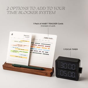 A6 Time Blocking Planner Cards | Hourly Task Tracker - Etsy