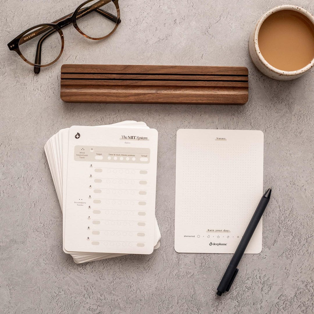 Task Priority Planner With Card Stand – Daily to Do List Cards – A6 ...