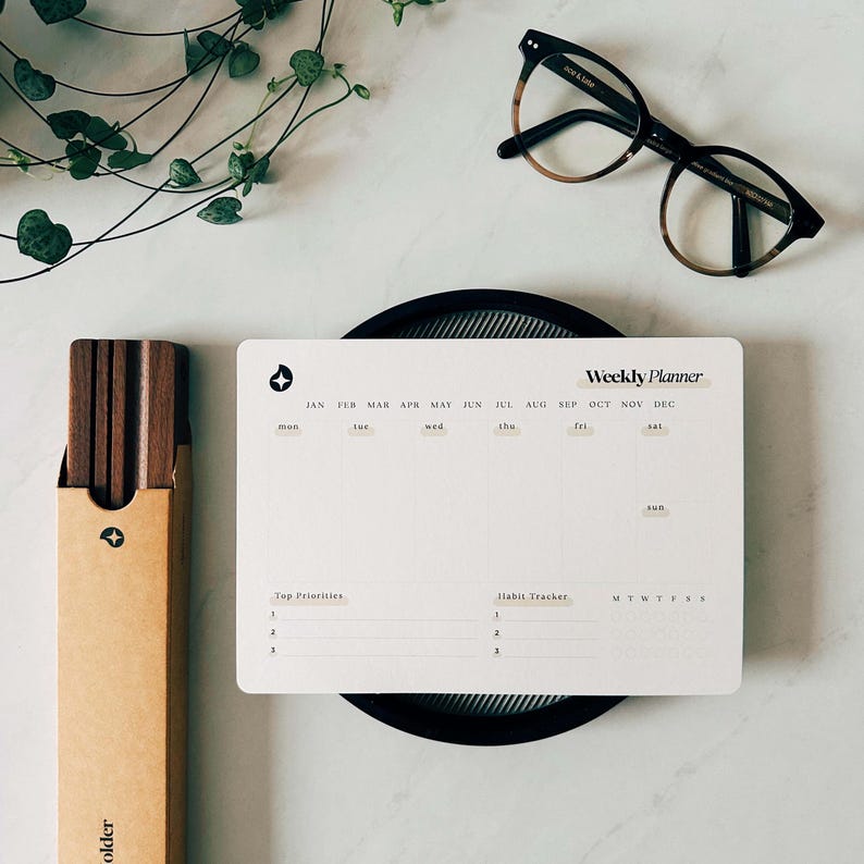 Weekly Planner to Do List Habit Tracker Weekly Routine Top Priorities ...