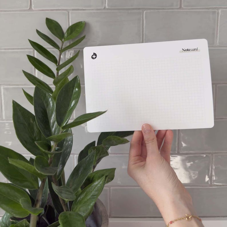 Graph Paper Cards | Grid Paper Memo Cards | Graph-style Planner Inserts ...