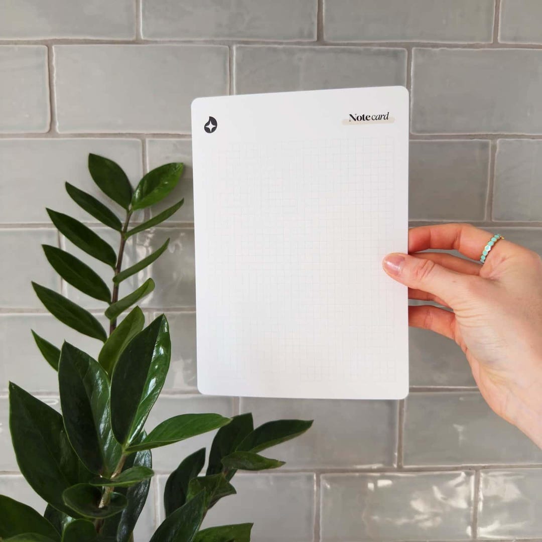 Square Grid Index Cards | Graph Pattern Paper | Undated Planner Cards ...