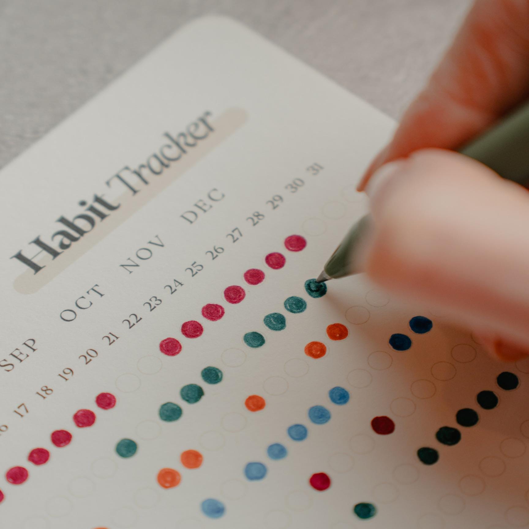 Habit Tracker Cards | Daily & Monthly Habit Tracking Calendar With ...