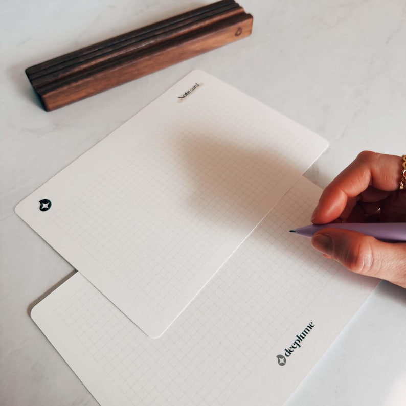 Graph Paper Cards | Grid Paper Memo Cards | Graph-style Planner Inserts ...