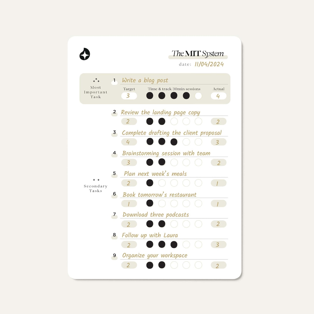A6 Size Printed To-do List Cards | Task Tracker | Task List | to Do ...