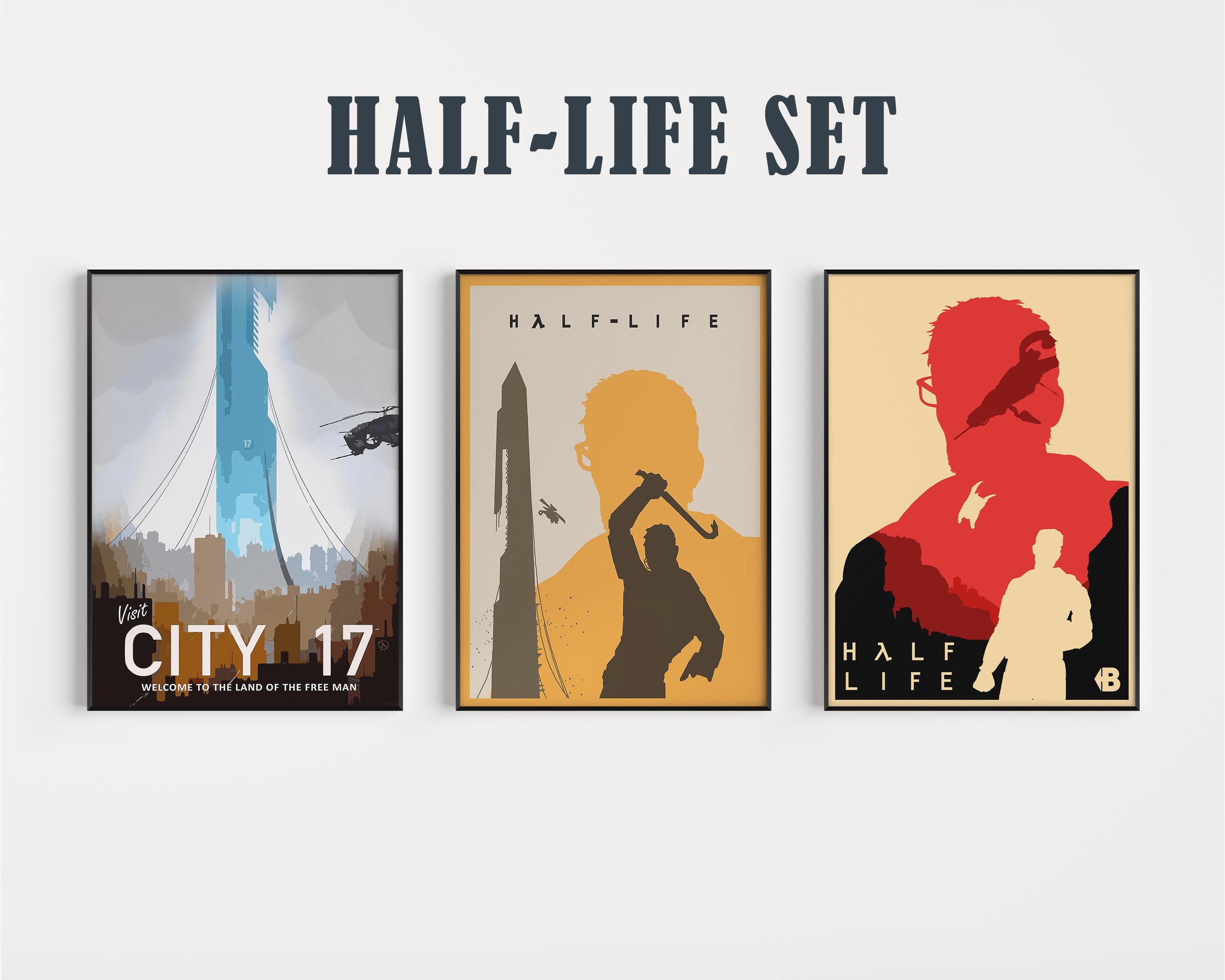 3pc SET Half-life Poster Game Print - Etsy