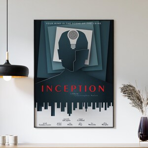 Inception Poster - Inception Print - Movie Print - Etsy