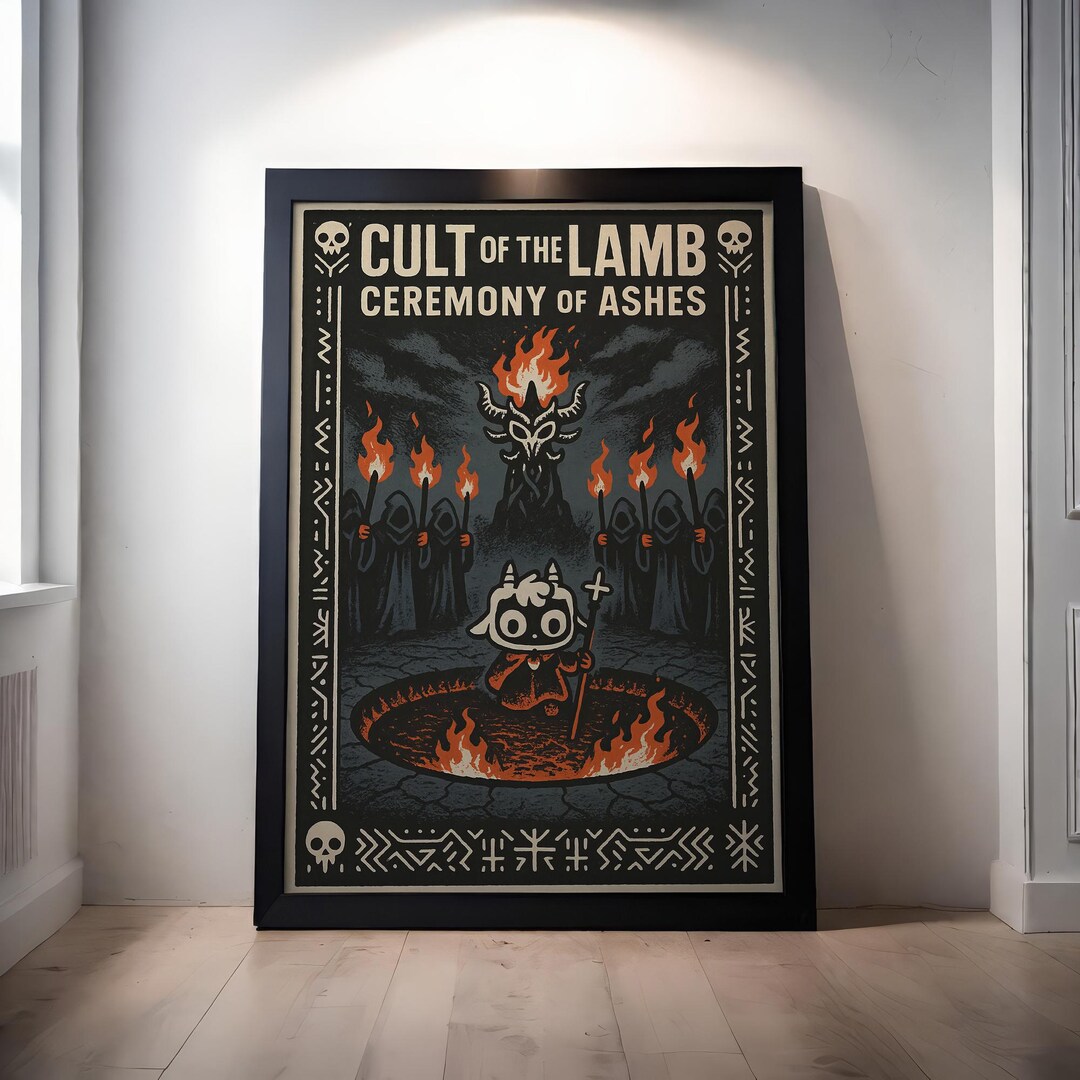 Cult of the Lamb Poster - COTL - Game Print - Etsy Canada