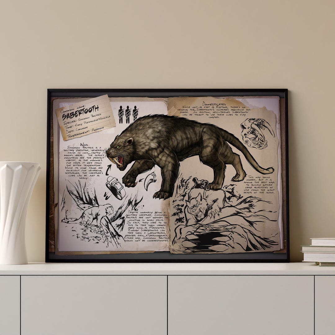ARK Survival Rex Poster Game Print - Etsy