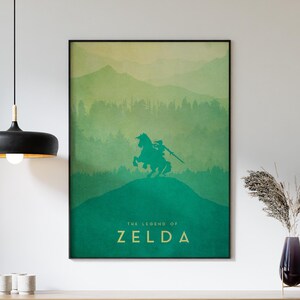 Zelda Poster - Legend of Zelda - Game Print - Etsy