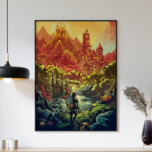 Zelda Poster - Legend of Zelda - Game Print - Etsy