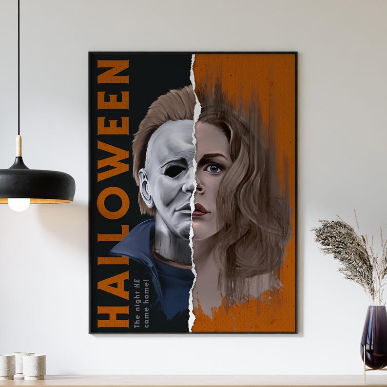Halloween Poster Horror Movie Print - Etsy New Zealand