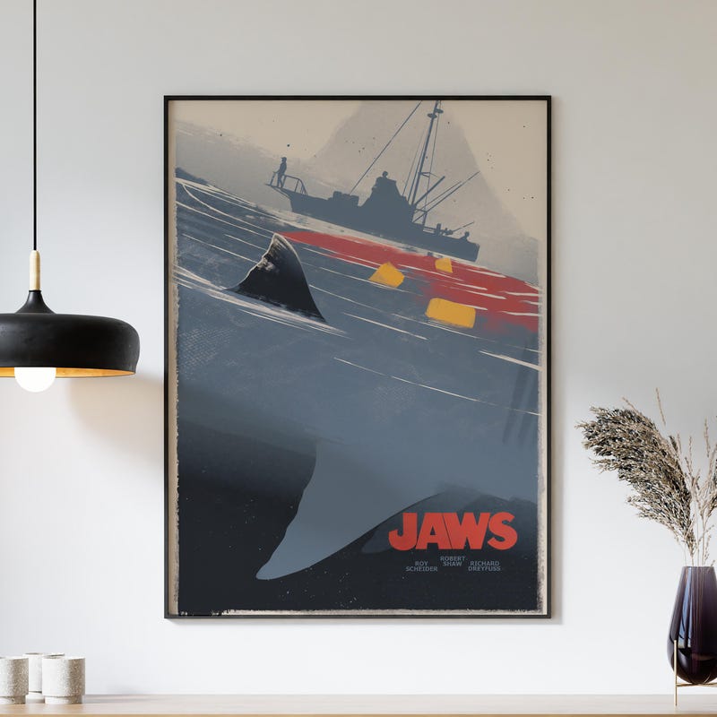 Jaws Canvas - Etsy