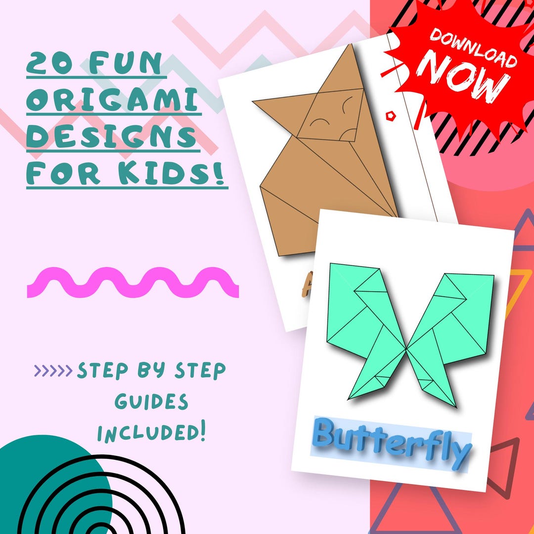 Printable Origami Tutorial Book For Kids Easy Step By Step
