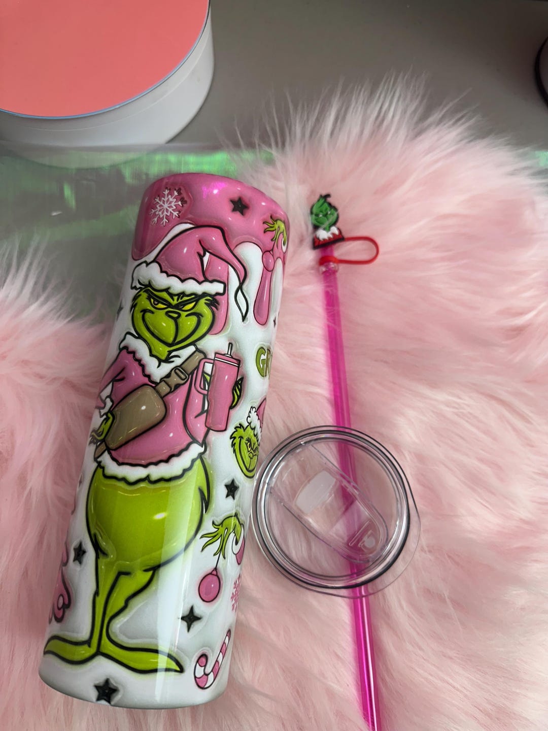Pink Grinchmas Tumbler! - Etsy