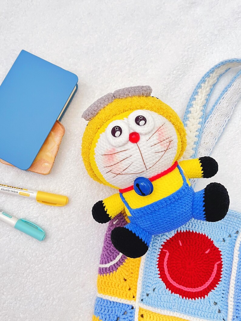 Minion Doraemon Toys Handmade Crochet Toys Colorful Toys Anime ...