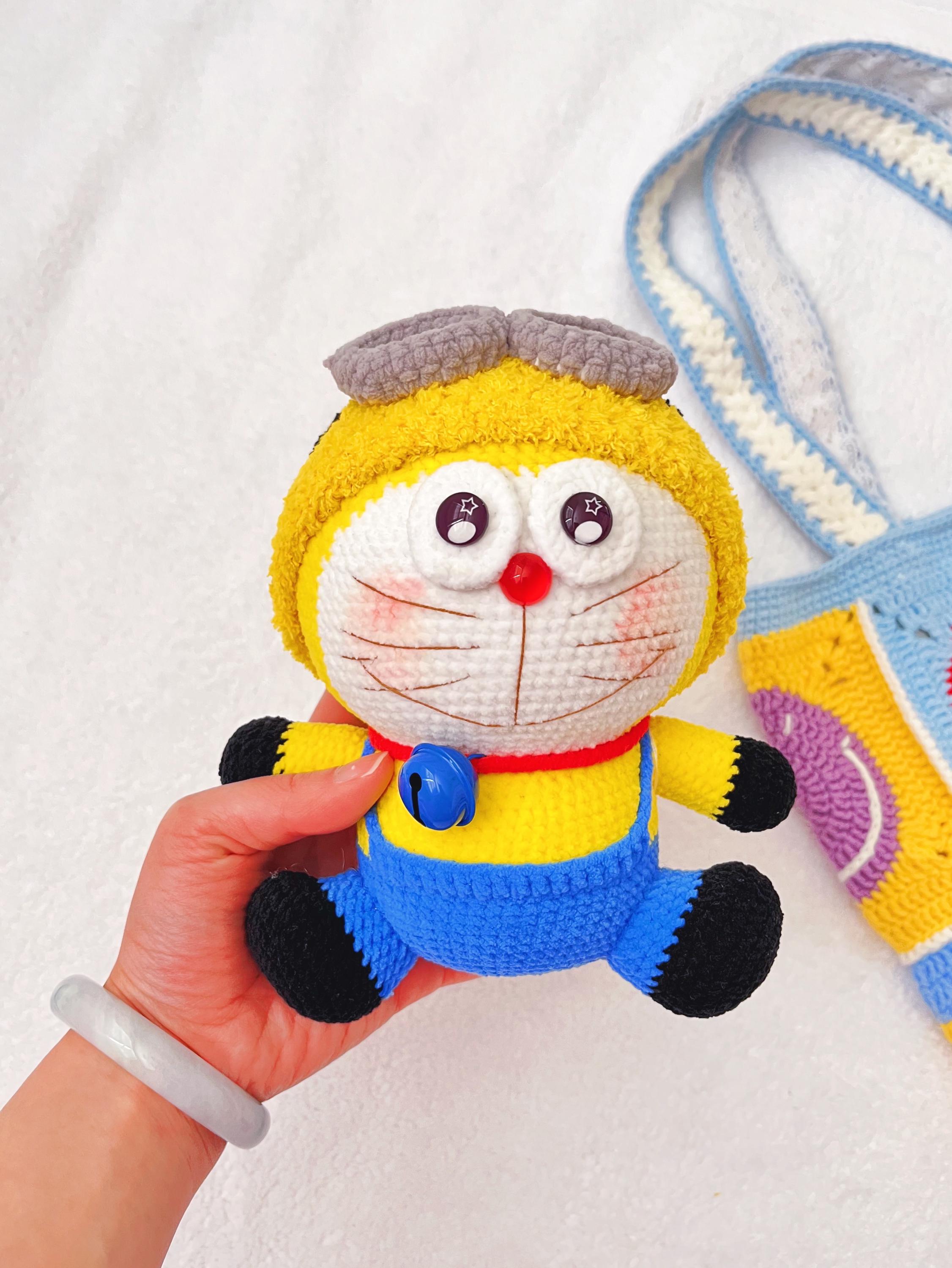 Minion Doraemon Toys Handmade Crochet Toys Colorful Toys Anime ...