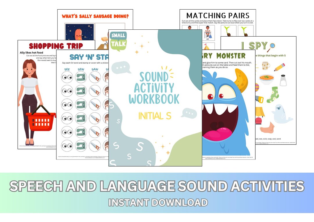Initial S Speech Sound Articulation Activities | Phonics | Instant ...