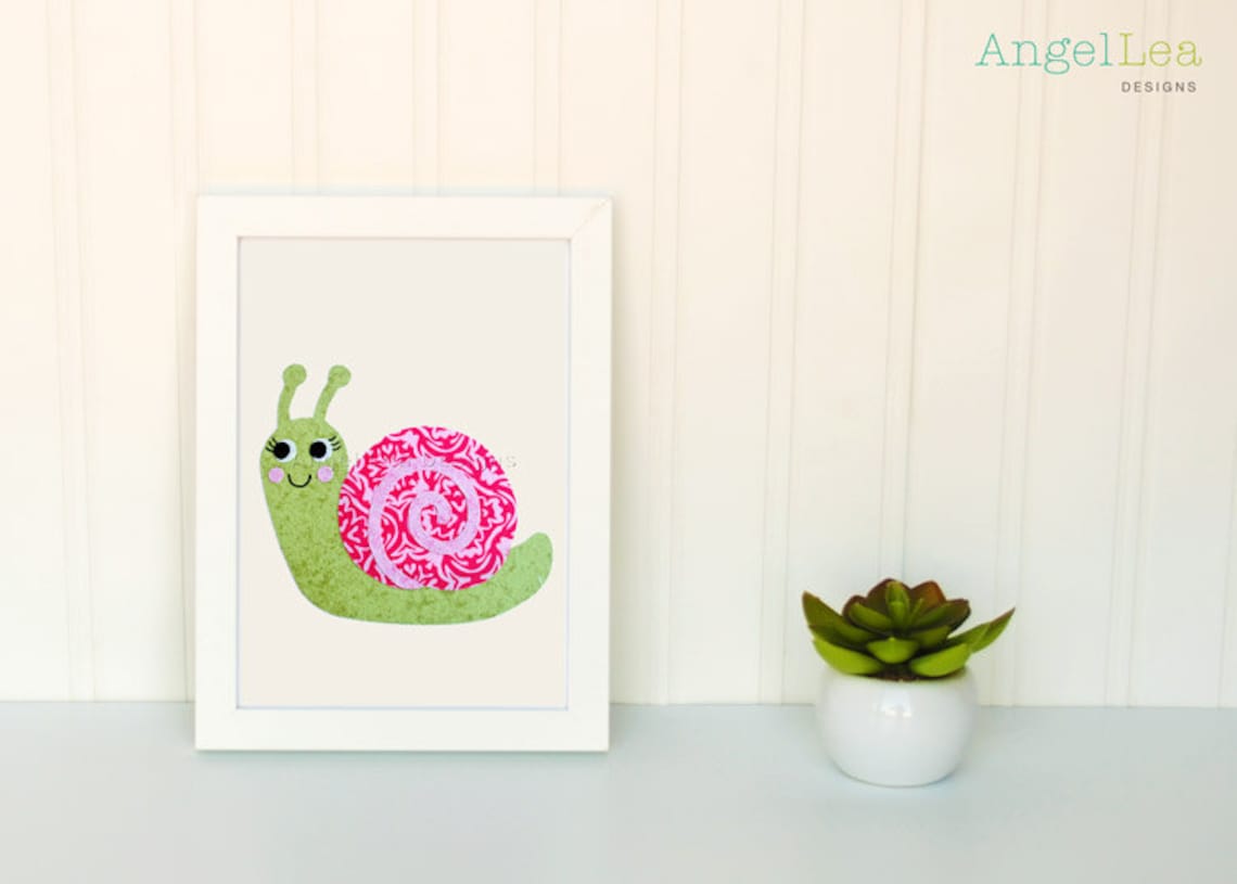 Snail Applique Template PDF Pattern DIY Make Your Own Fabric Applique ...