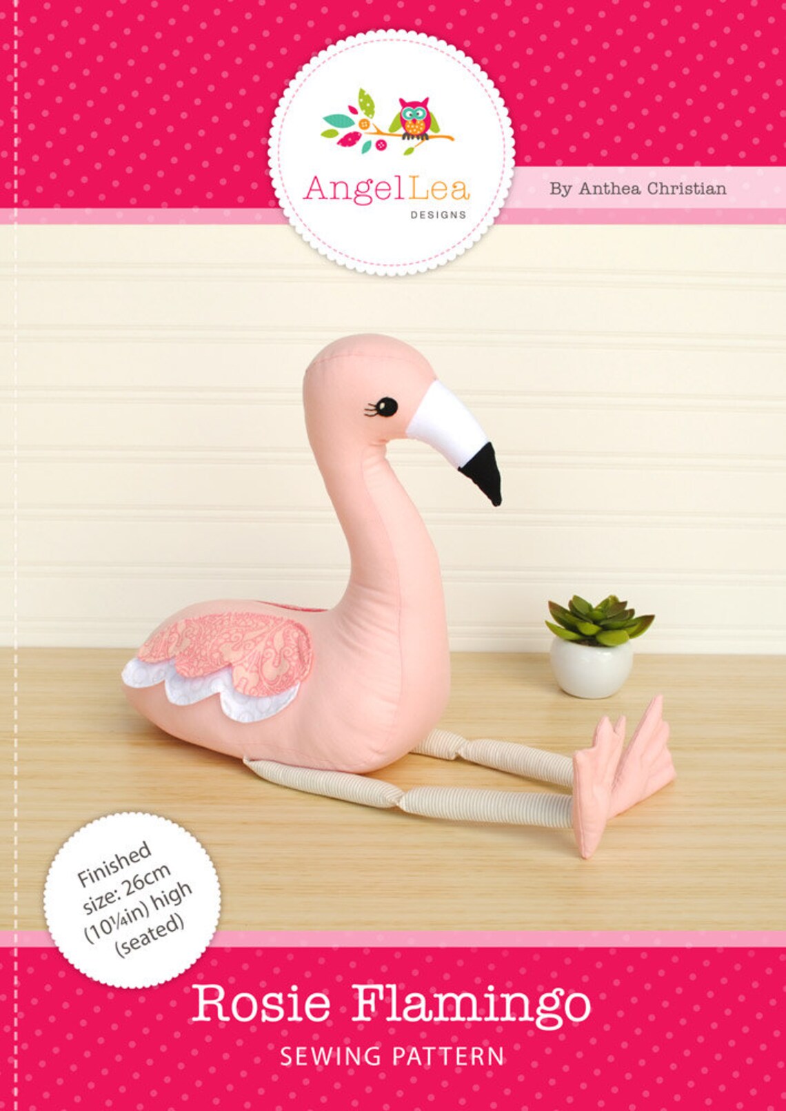 Flamingo Sewing Pattern Rosie Flamingo Stuffed Animal Pattern PDF ...