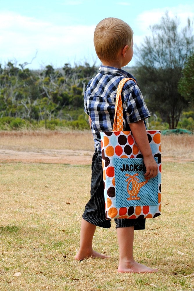 Library Tote Pattern. PDF Sewing Pattern for Personalised Tote. School ...