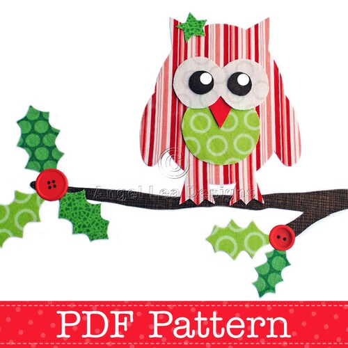 Robin Applique Template PDF Pattern Christmas Robin Bird - Etsy