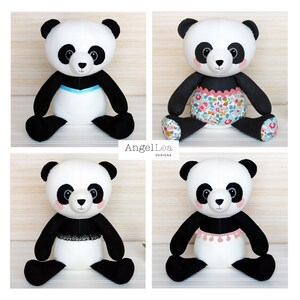 Panda Softie Sewing Pattern PDF Sewing Pattern Panda Stuffed Animal ...