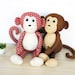 Monkey PDF Sewing Pattern. Mack the Monkey Stuffed Animal Pattern - Etsy