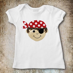 Pirate Applique Template PDF Applique Pattern Boy Pirate With Eye Patch ...