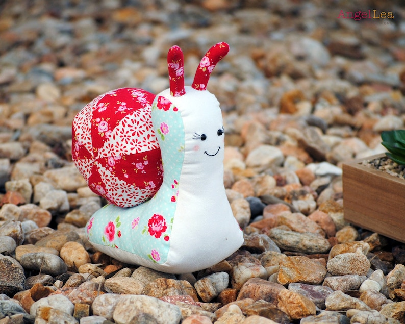 Snail Softie PDF Sewing Pattern Sandy the Snail Stuffed - Etsy