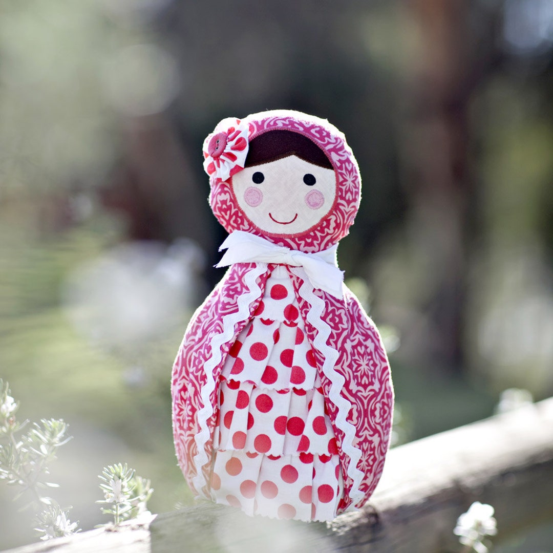 Babushka Doll Pattern. PDF Sewing Pattern. Home Decor, Doorstop, Book ...