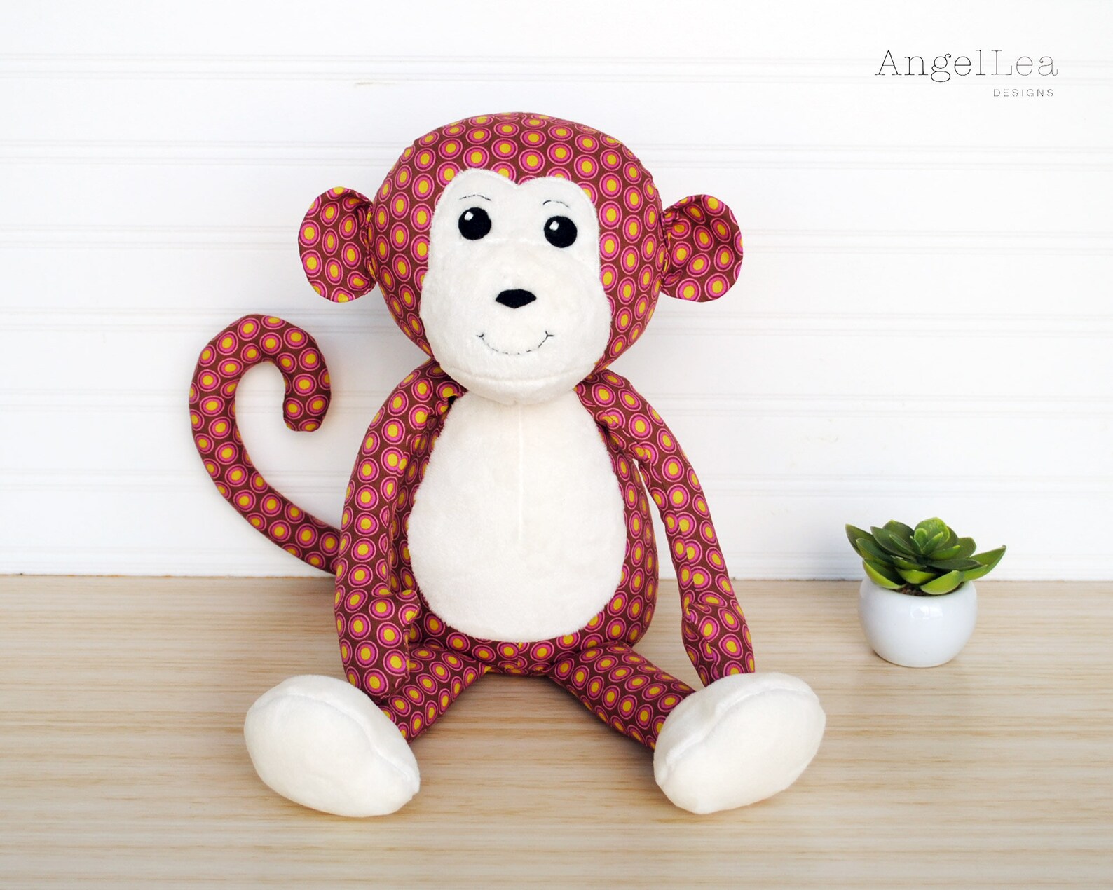 Monkey PDF Sewing Pattern. Mack the Monkey Stuffed Animal - Etsy
