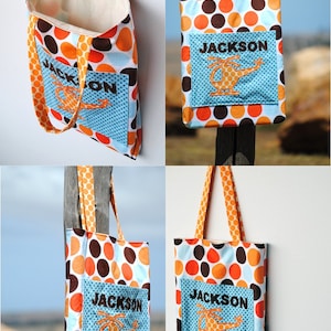 Library Tote Pattern. PDF Sewing Pattern for Personalised Tote. School ...