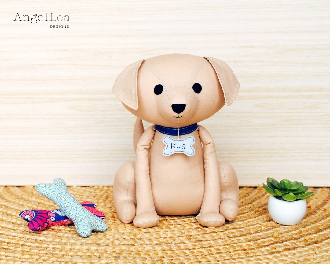 Dog Softie PDF Sewing Pattern. Rus the Dog Stuffed Animal Sewing ...