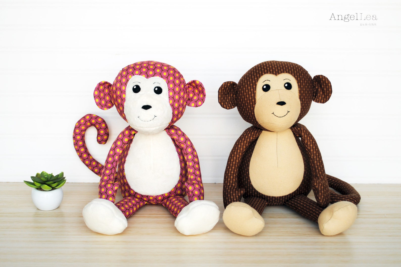 Monkey PDF Sewing Pattern. Mack the Monkey Stuffed Animal - Etsy