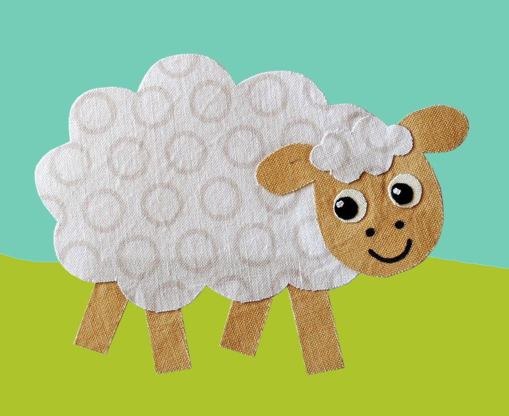 Sheep Applique Template Farm Animal Applique Design PDF - Etsy