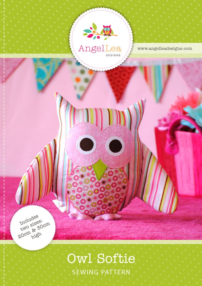 Stuffed Owl Pdf Sewing Pattern. Owl Soft Toy Cushion Pillow - Etsy