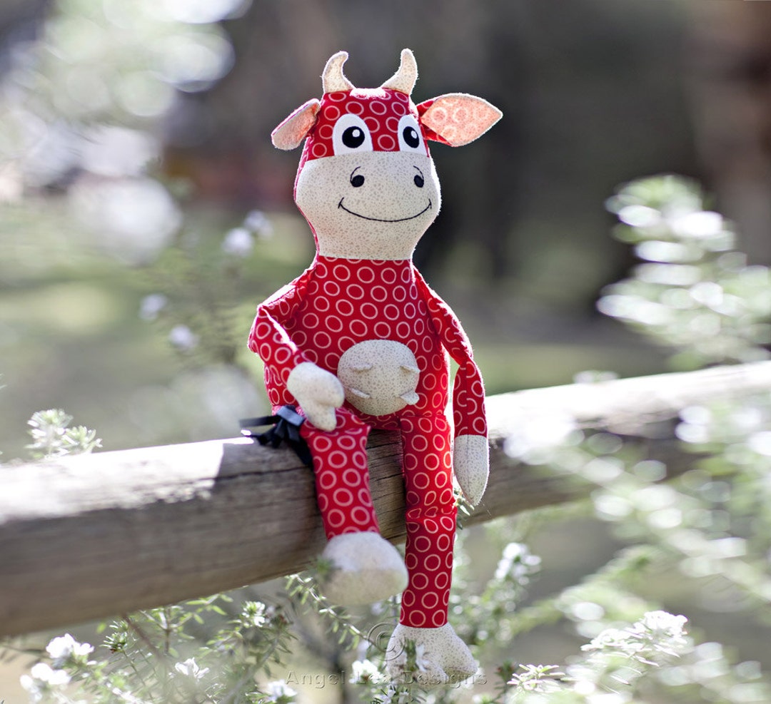 Cow Pattern. Cleo the Cow Stuffed Cow Pattern PDF Cow Sewing Pattern ...