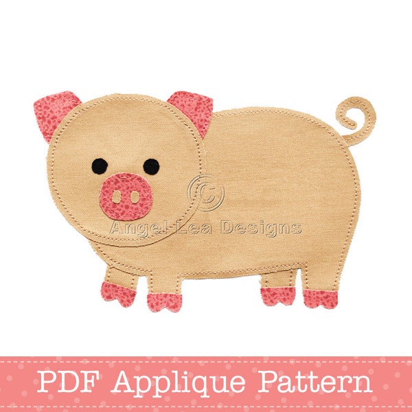 Pig Applique - Etsy