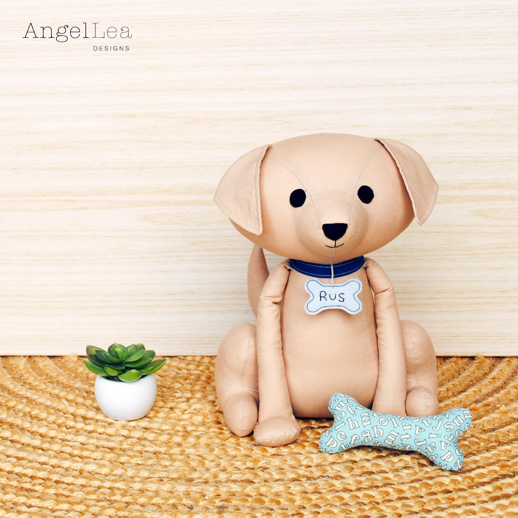 Dog Softie PDF Sewing Pattern. Rus the Dog Stuffed Animal Sewing ...