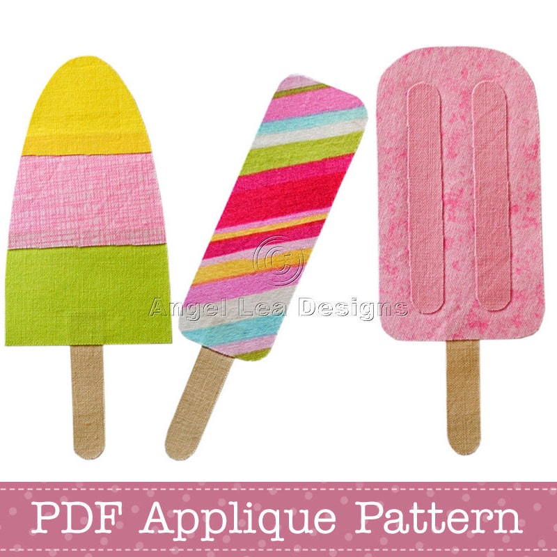 Popsicle Applique - Etsy