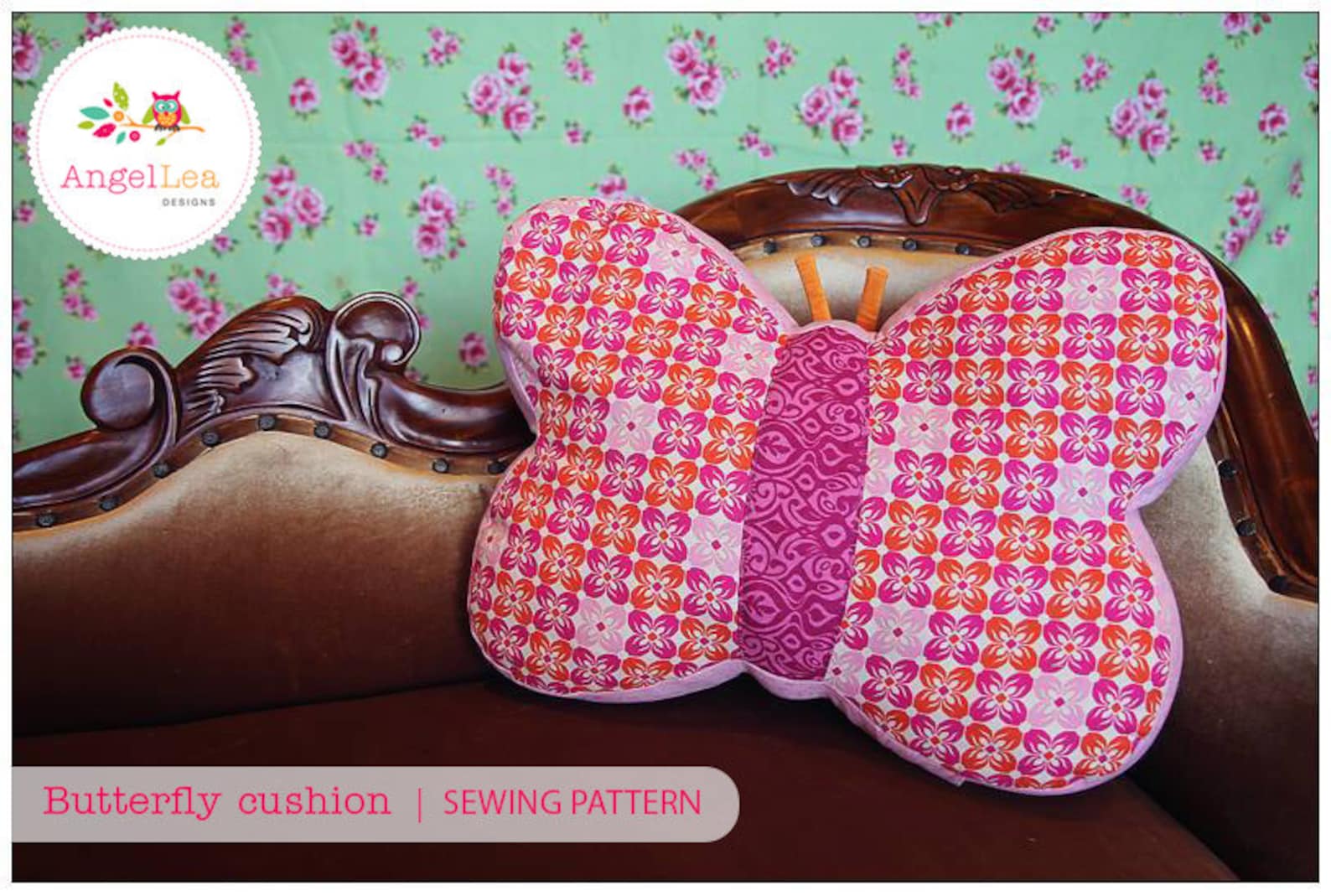 Butterfly Cushion Pattern PDF Sewing Pattern Butterfly Pillow Novelty ...