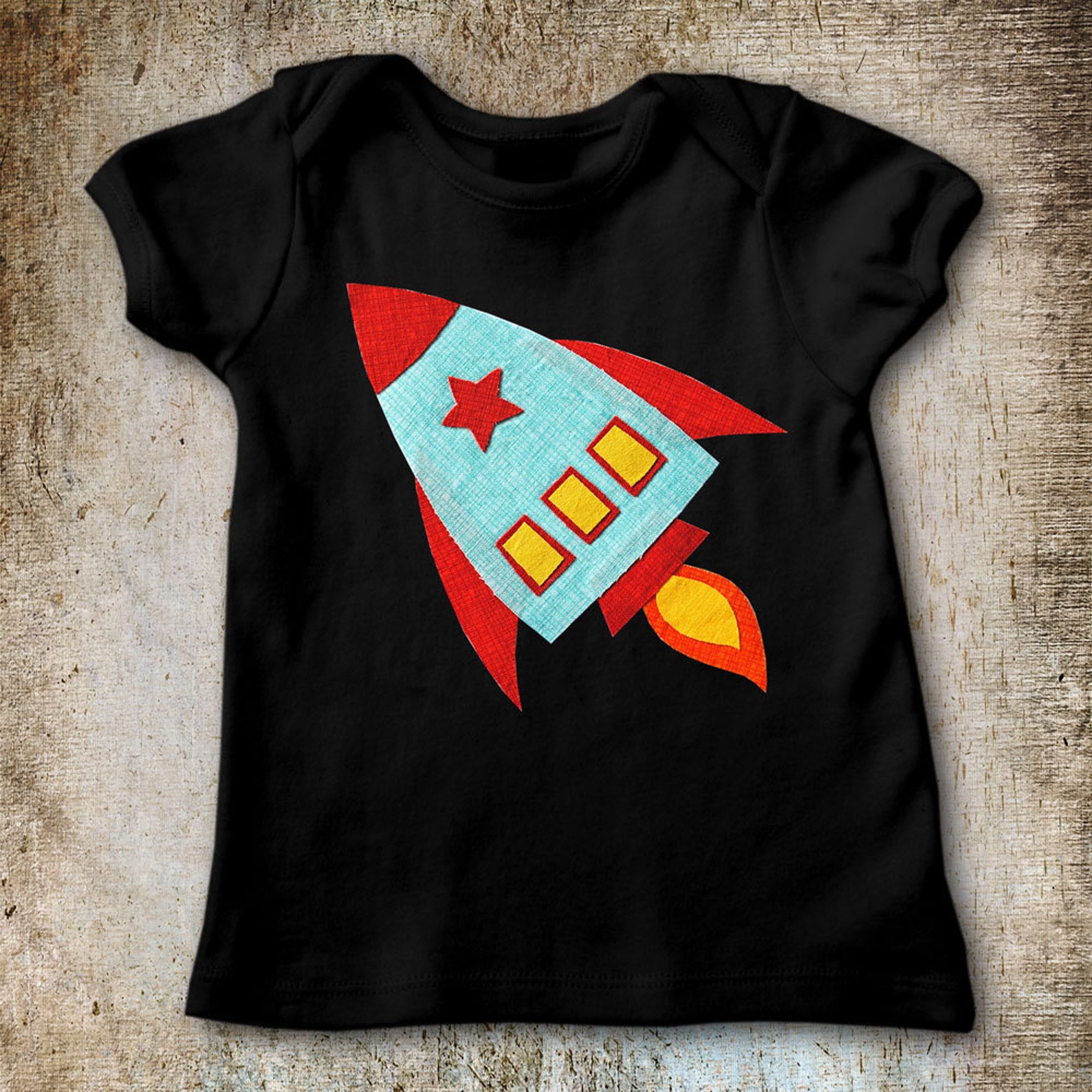 Rocket Applique Template PDF Pattern Spaceship Applique Design by Angel ...