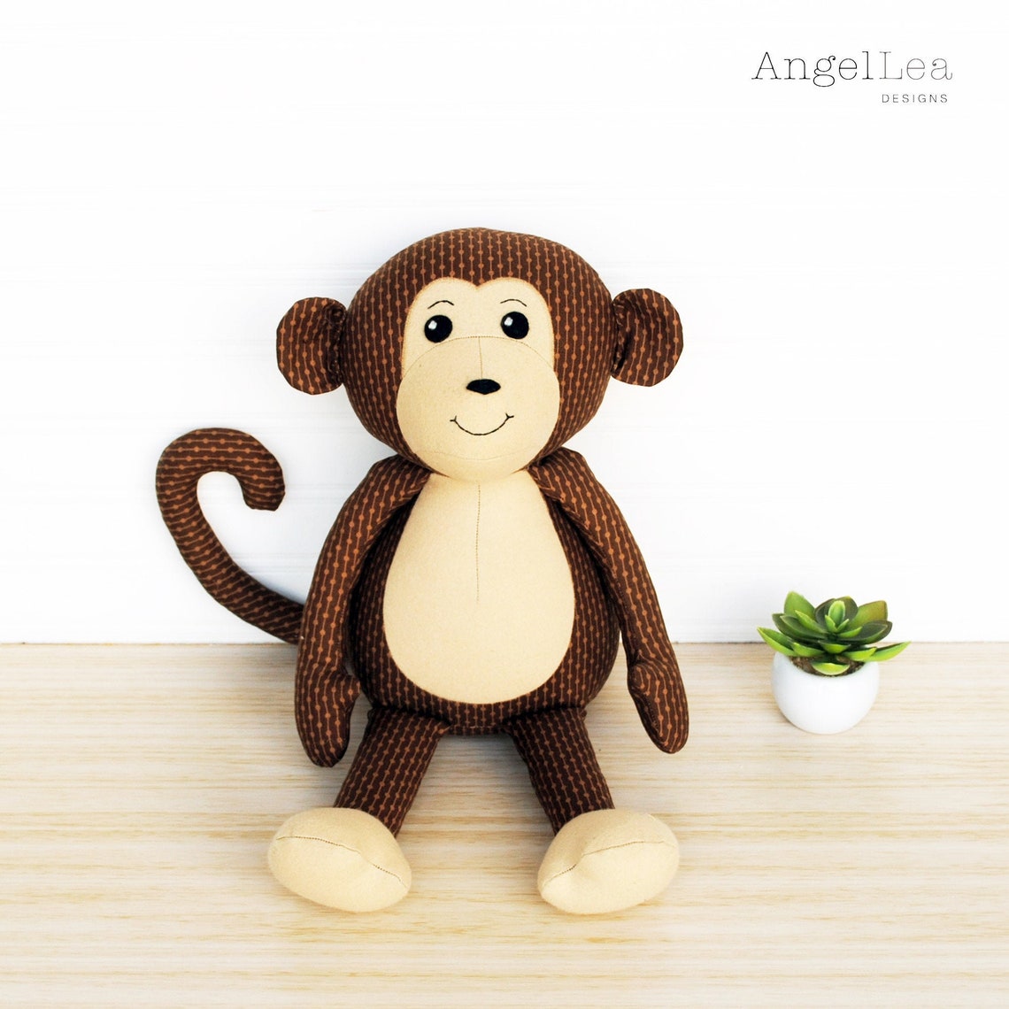 Monkey PDF Sewing Pattern. Mack the Monkey Stuffed Animal - Etsy