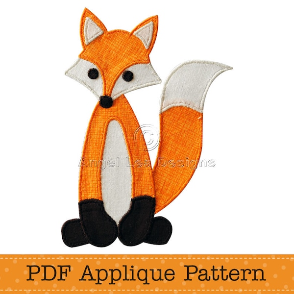 Fox Applique - Etsy