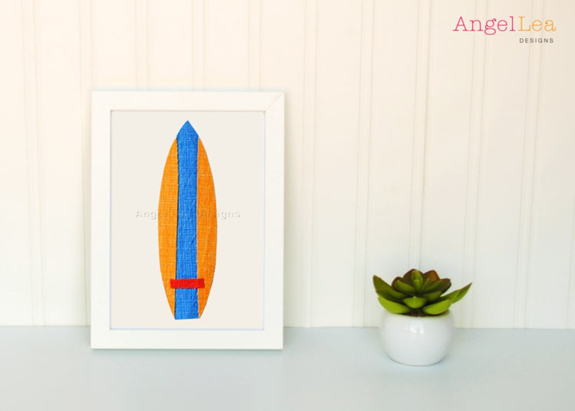 Surfboards Applique Template PDF Pattern Holiday Beach Fun Includes 5 ...