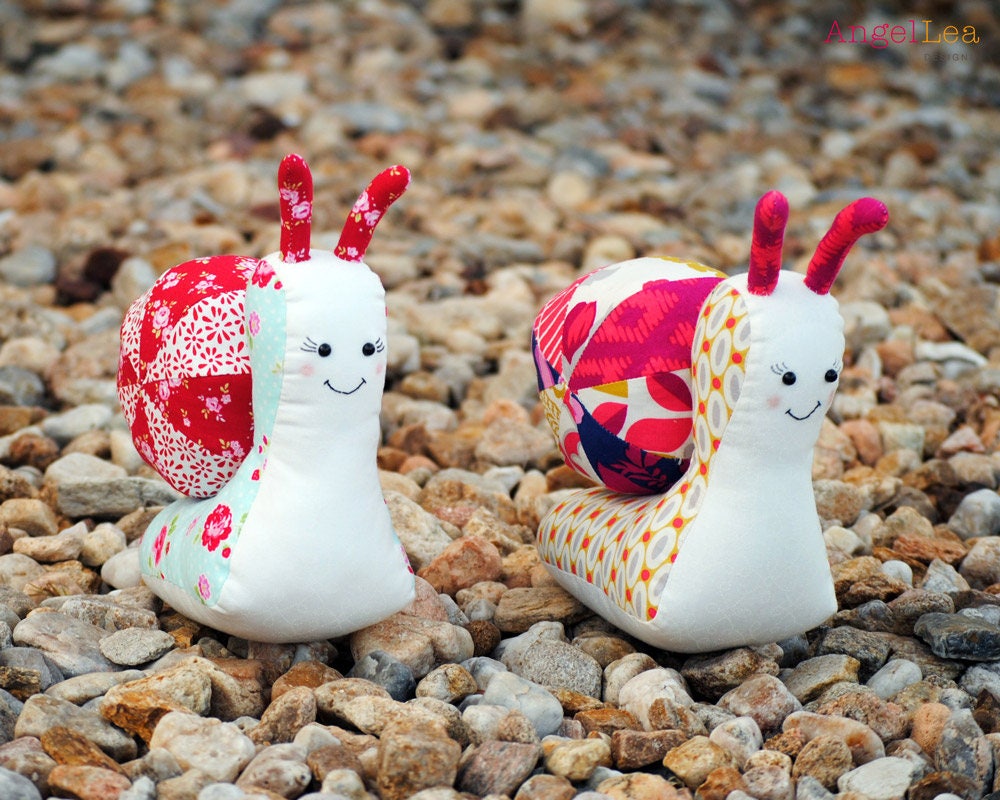 Snail Softie HARD COPY Paper Sewing Pattern Sandy the Snail | Etsy