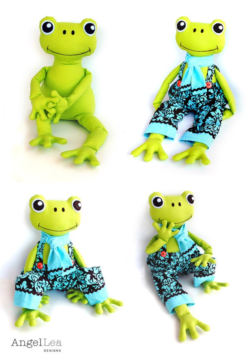 Frog Pattern. Stuffed Frog PDF Sewing Pattern. Fergus the Frog - Etsy